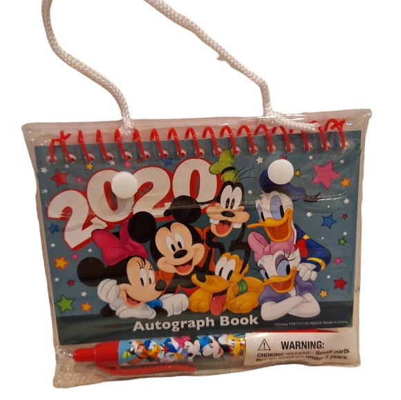 Disney | Other | Disney 220 Mickey Friends Spiral Autograph Book Pen ...